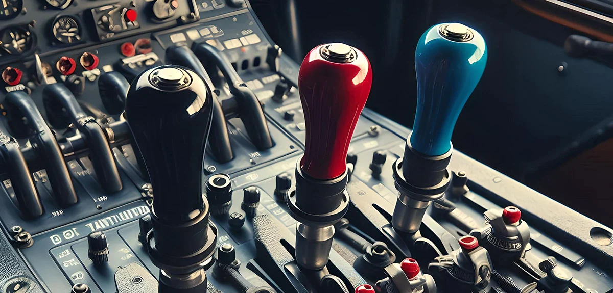 Przepustnica, mieszanka paliwa i skok śmigła w samolocie